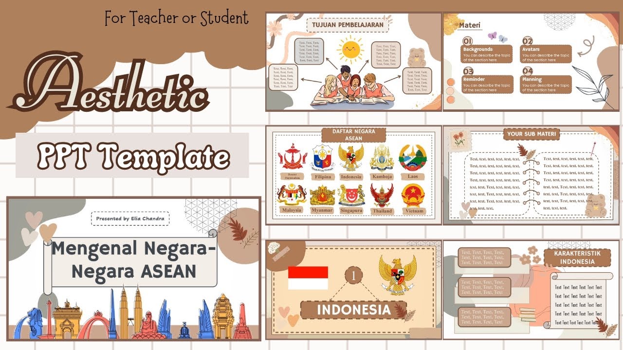 Aesthetic PPT "Tema Pendidikan" #3 For Teacher or Student | Cute | PKN | Free Template - YouTube