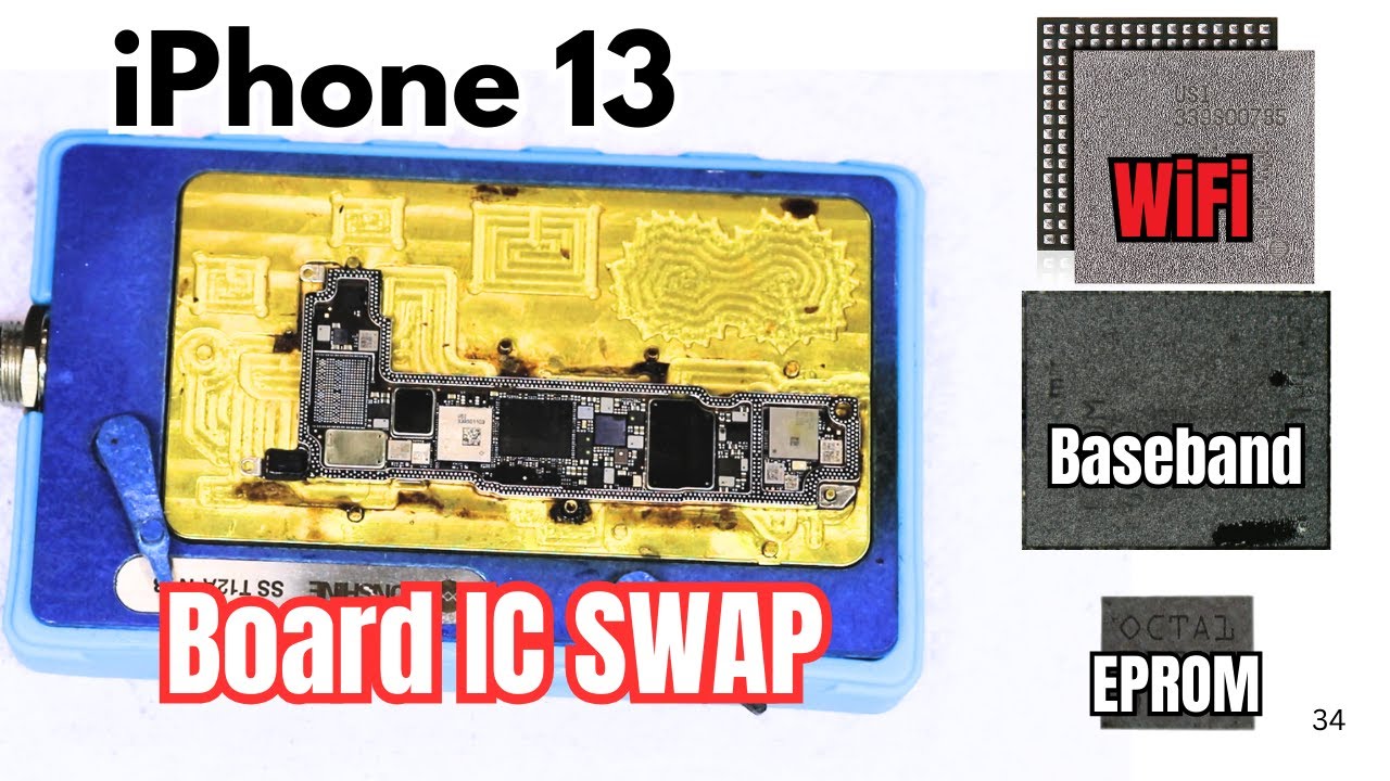 iPhone 13 Baseband WiFi IC Swap | iPhone 13 Board Swap | EPROM Swap ...