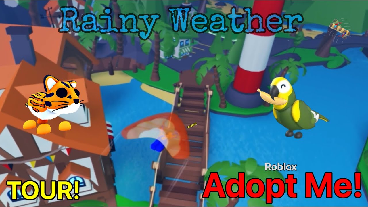 Adopt Me! | The Rain Weather Tour! - YouTube