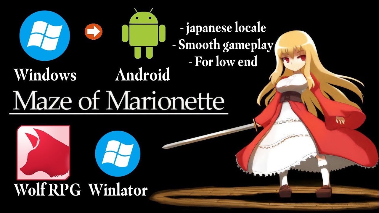 How to play Wolf RPG games on android (japanese locale) - YouTube