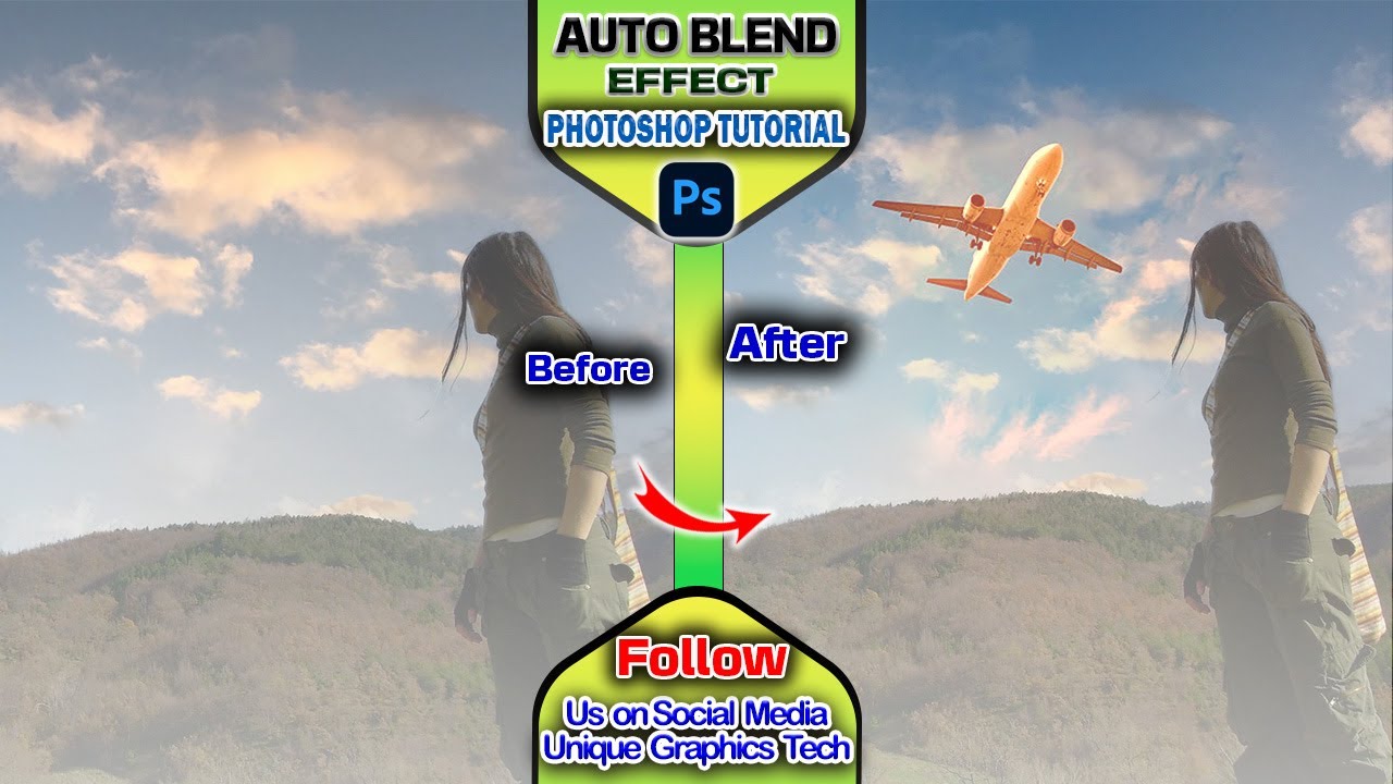Easy Way to Auto Blend Effect in Photoshop 2023 An Amazing Tutorials ...