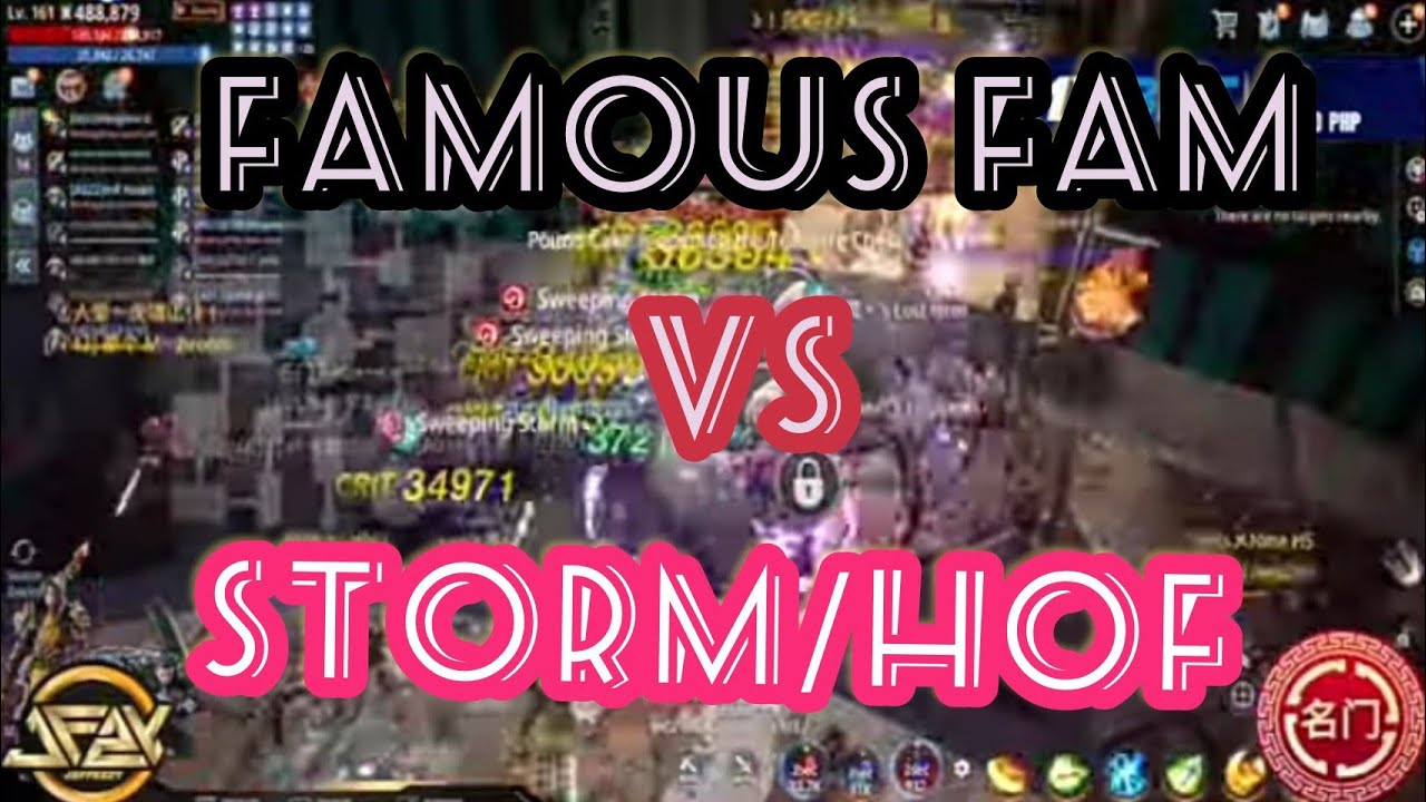 FAMOUS FAMILY VS STORM/ HOF ALLIANCE IN DOMI WAR / MIR4 - YouTube
