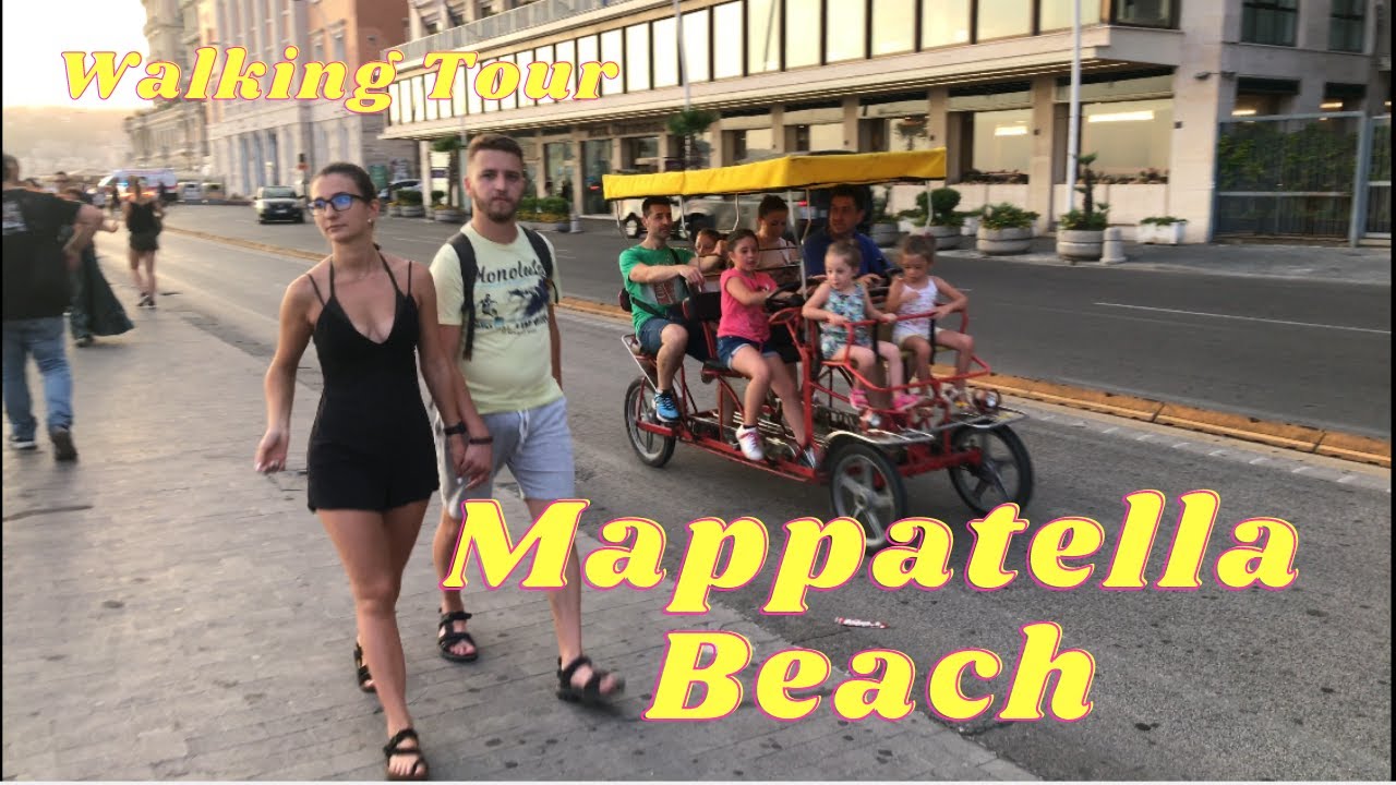 amazing Mappatella Beach naples Italy, walking tour - YouTube