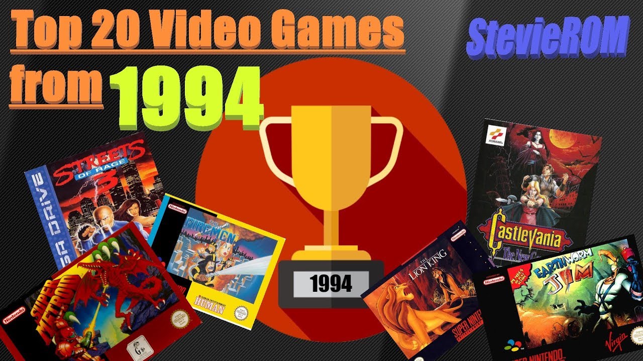 Top 20 1994 Snes/Mega Drive /Genesis /PC Video Games - YouTube