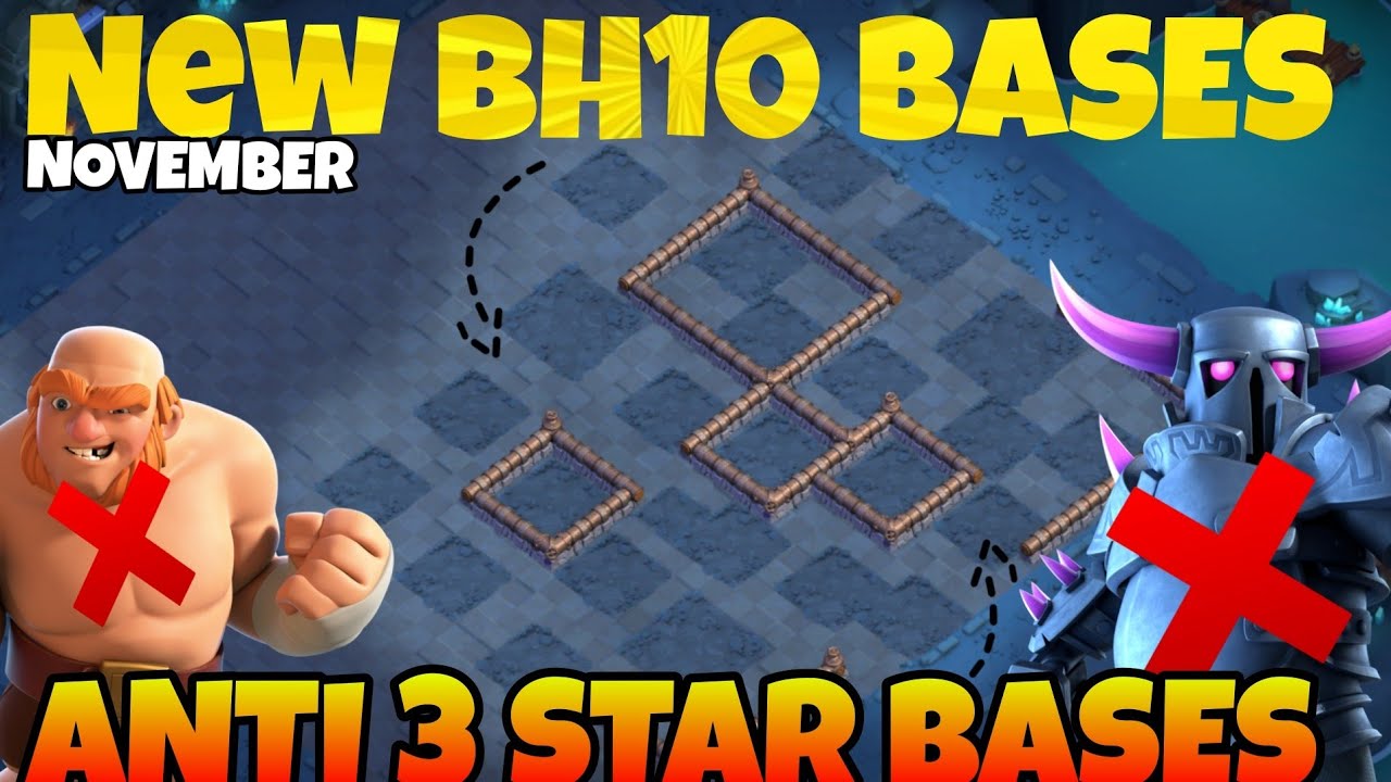 NEW TOP 5 BH10 Trophy Bases Copy Link | BEST BUILDER HALL 10 Bases ...