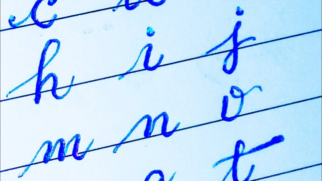 very nice cursive font handwriting - YouTube