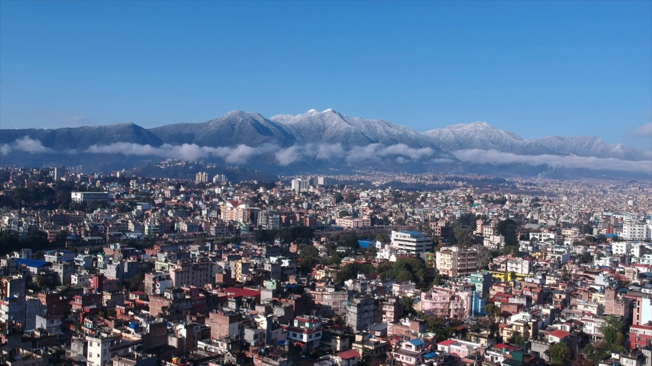 Morning view of Kathmandu after Snowfall - YouTube