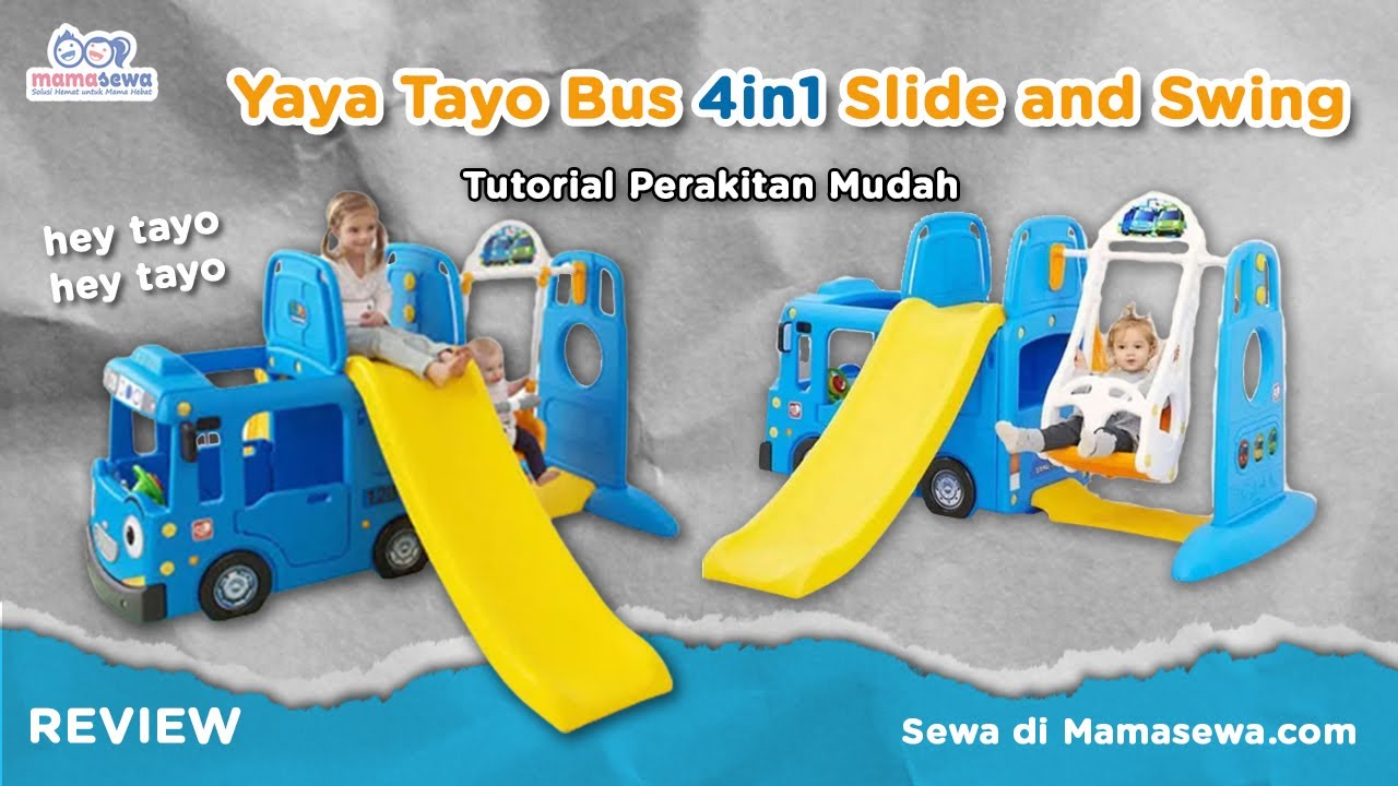Tutorial Perakitan Yaya tayo 4 in 1 - Bermain Perosotan, Ayunan ...