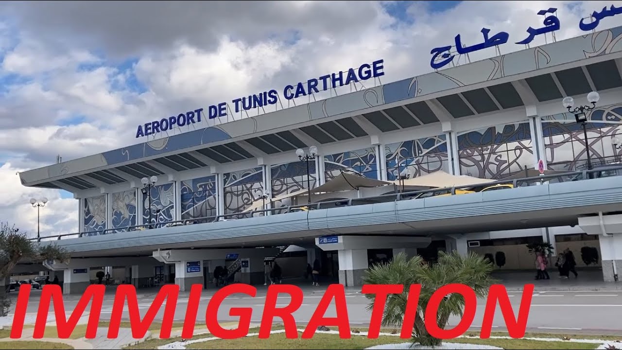 Immigration and Luggage Collection at Tunis-Carthage International ...