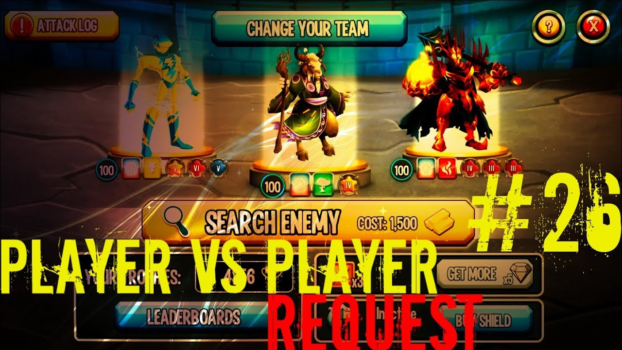 Monster Legends - Player VS Player Request #26 (Voltaik, Lamou, Lord ...