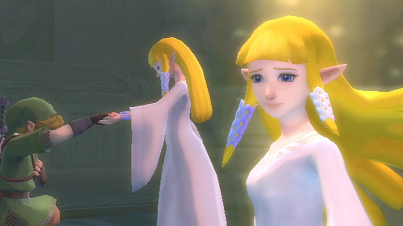 Skyward Sword Cutscenes: Reunion with Zelda - YouTube