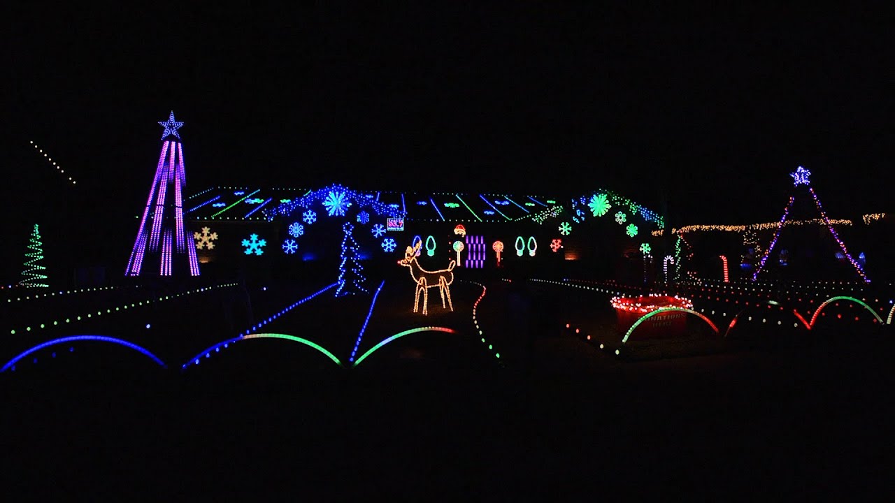 Holiday Light Show Benefiting RISD Food Pantry - YouTube