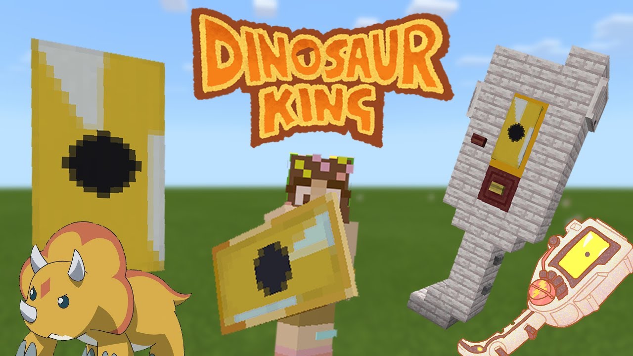 How to Make Chomp Banners in Minecraft [DINOSAUR KING] - YouTube