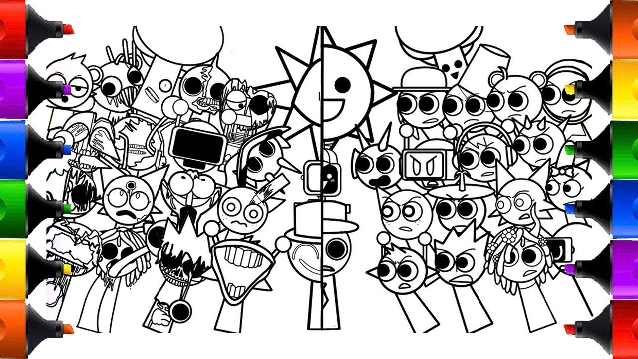 Incredibox Sprunki Big New Coloring Pages / How to Color All Original ...