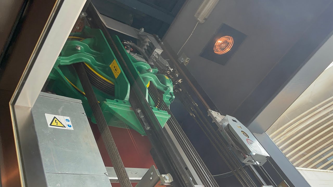 Kone Ecodisc MX10 Monospace elevator at Hard Rock Cafe Dubai Festival ...