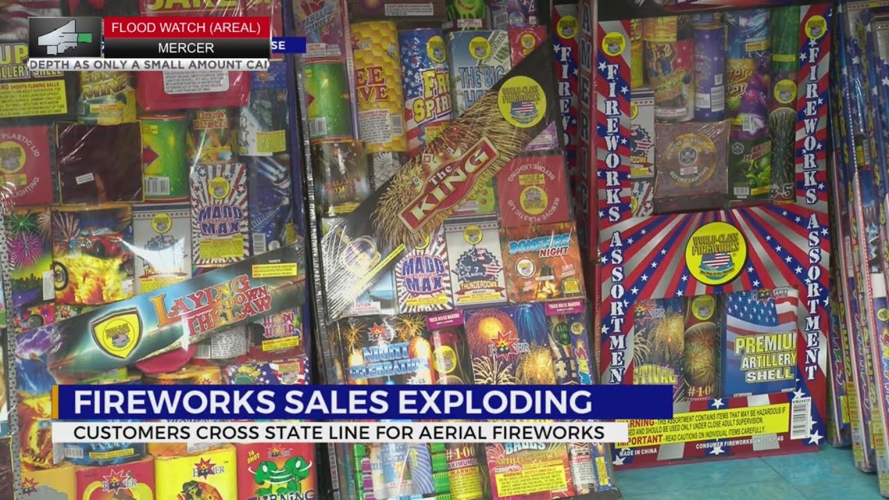 Fireworks sales explode as customers cross state lines for aerial ...