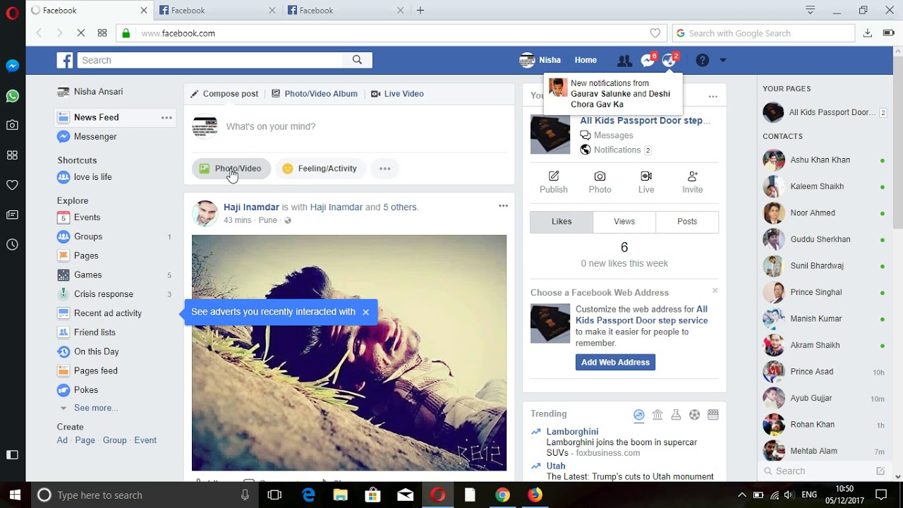 LAPTOP/PC se Facebook par photo kese upload kare - YouTube