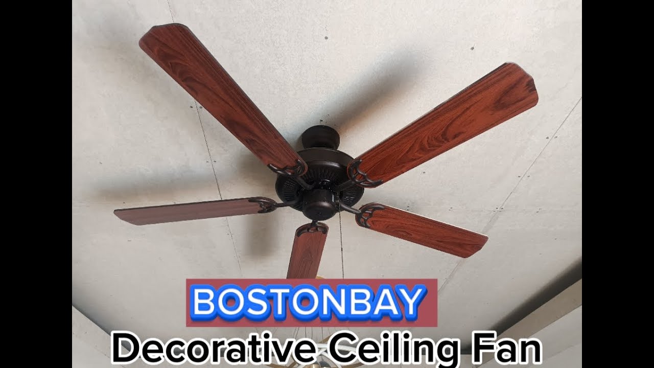 How To Assemble and Install Decorative Ceiling Fan / Boston Bay ...