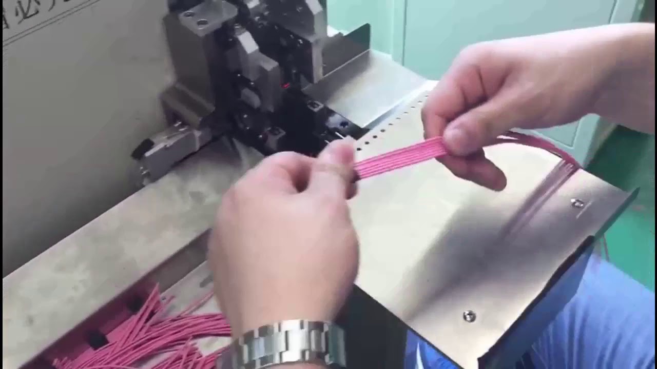 AT-305 Cable Side-by-side Spot Taping Machine, Customized model - YouTube