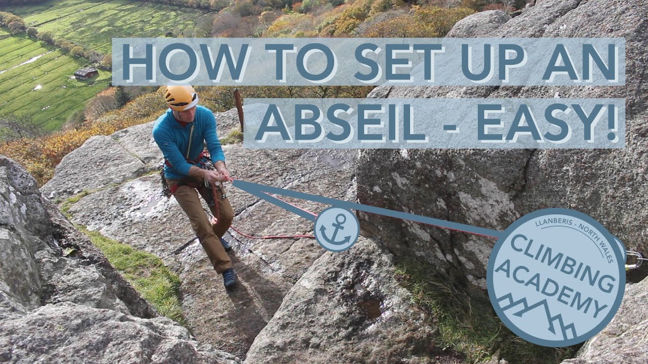 How to set up an abseil - easy! - YouTube