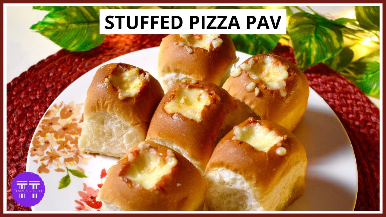 Stuffed Pizza Pav Recipe | Indian Party Snacks - YouTube