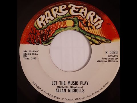 Allan Nicholls – Let The Music Play 1970 [Jeffrey Glenn's lost Jukebox ...