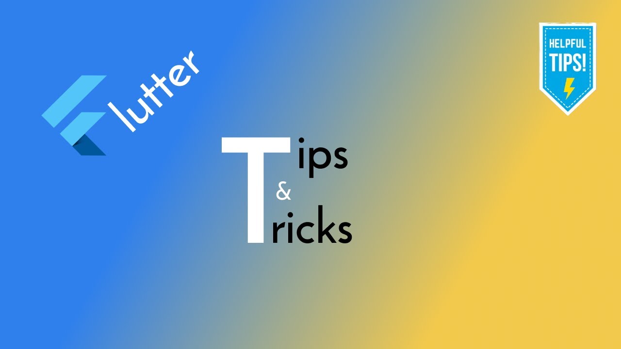 Flutter | 5 Tips you must know | Simple but interesting | Protorix Code - YouTube