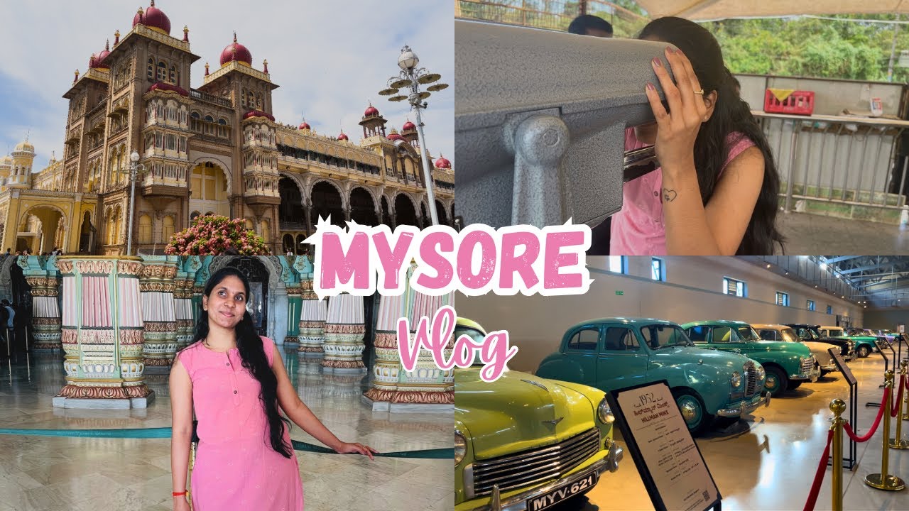 MINI Mysore Trip | చాముండేశ్వరి ఆలయం | ONE DAY TRIP | Vintage Car ...