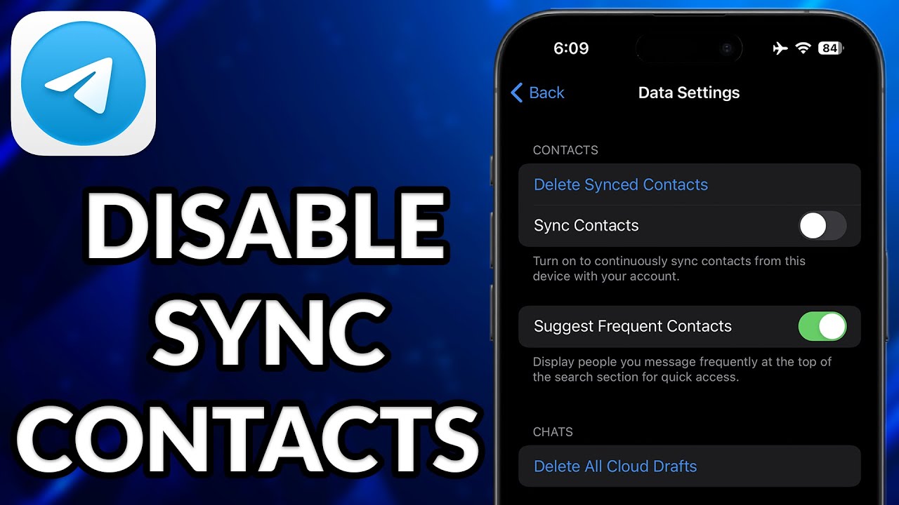 How To Stop Sync Contacts On Telegram - YouTube