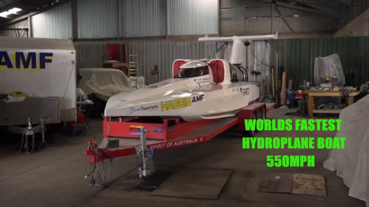 Amazing Worlds Fastest Hydroplane Boat Top Speed 550mph 2021 - YouTube