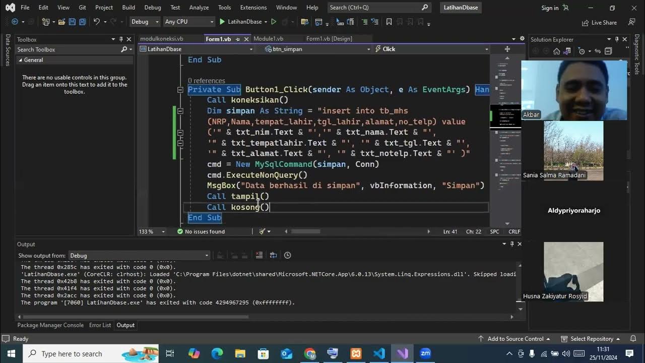 Vb Net Create Read Update Delete - YouTube