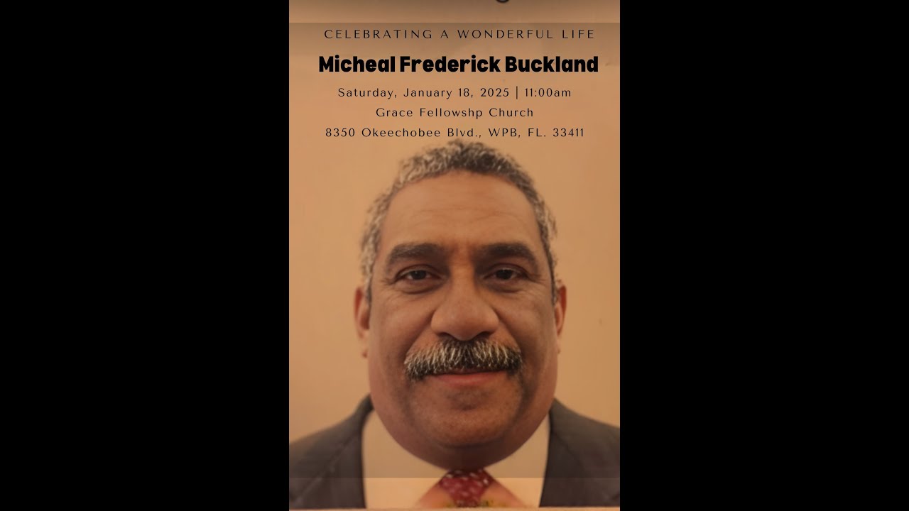 Memorial Service for the Life of Michael Frederick Buckland - YouTube