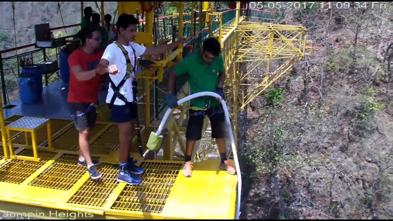 Bungee jumping in Rishikesh, Jumping heights - YouTube