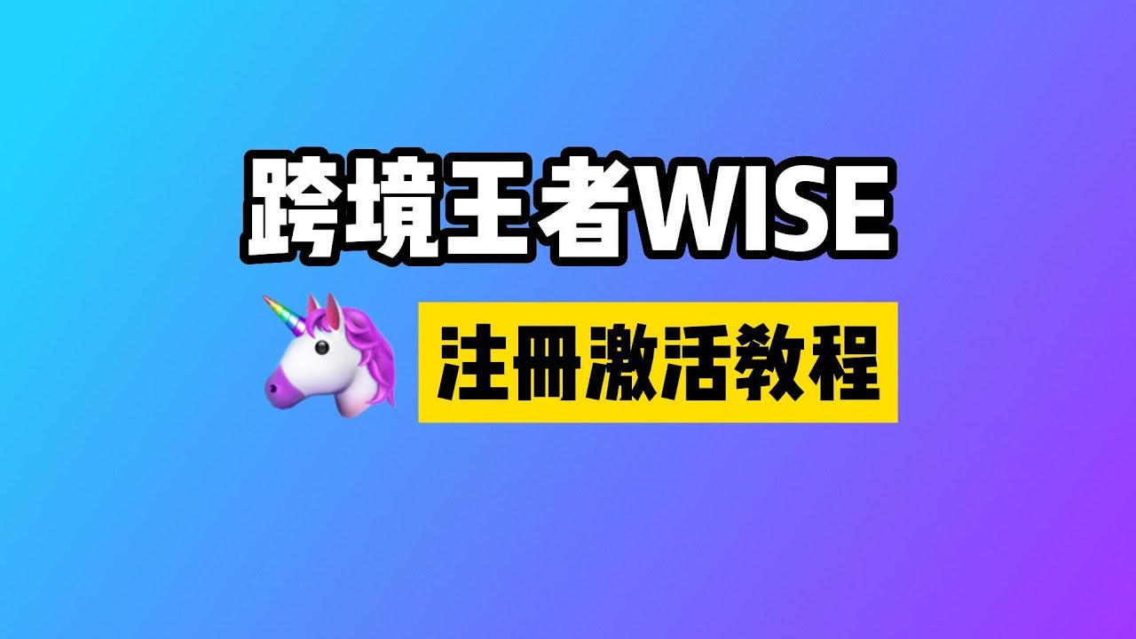 Wise注册激活教程：用Quppy入金激活Wise全流程 - YouTube