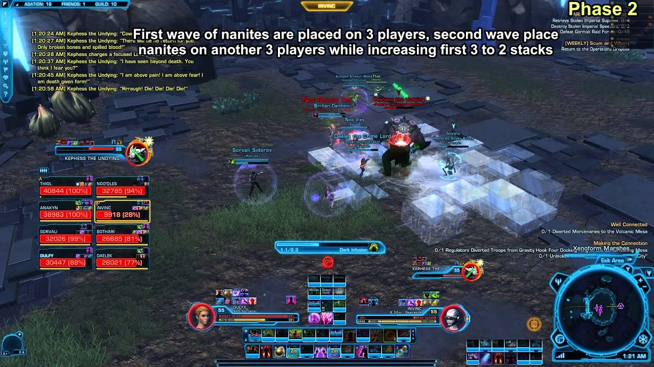 SWTOR Nightmare Kephess the Undying -Nightmare TFB - YouTube