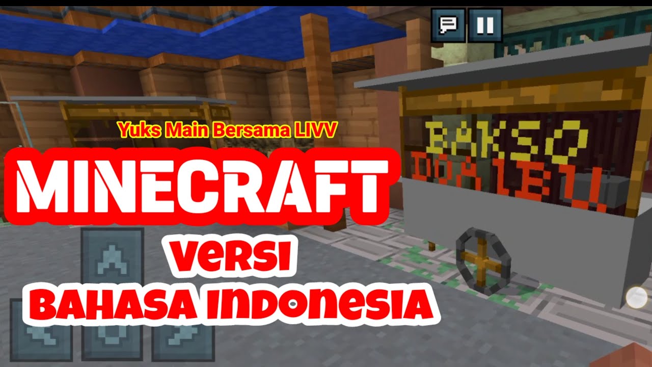 MINECRAFT VERSI BAHASA INDONESIA @MainBersamaLIVV - YouTube