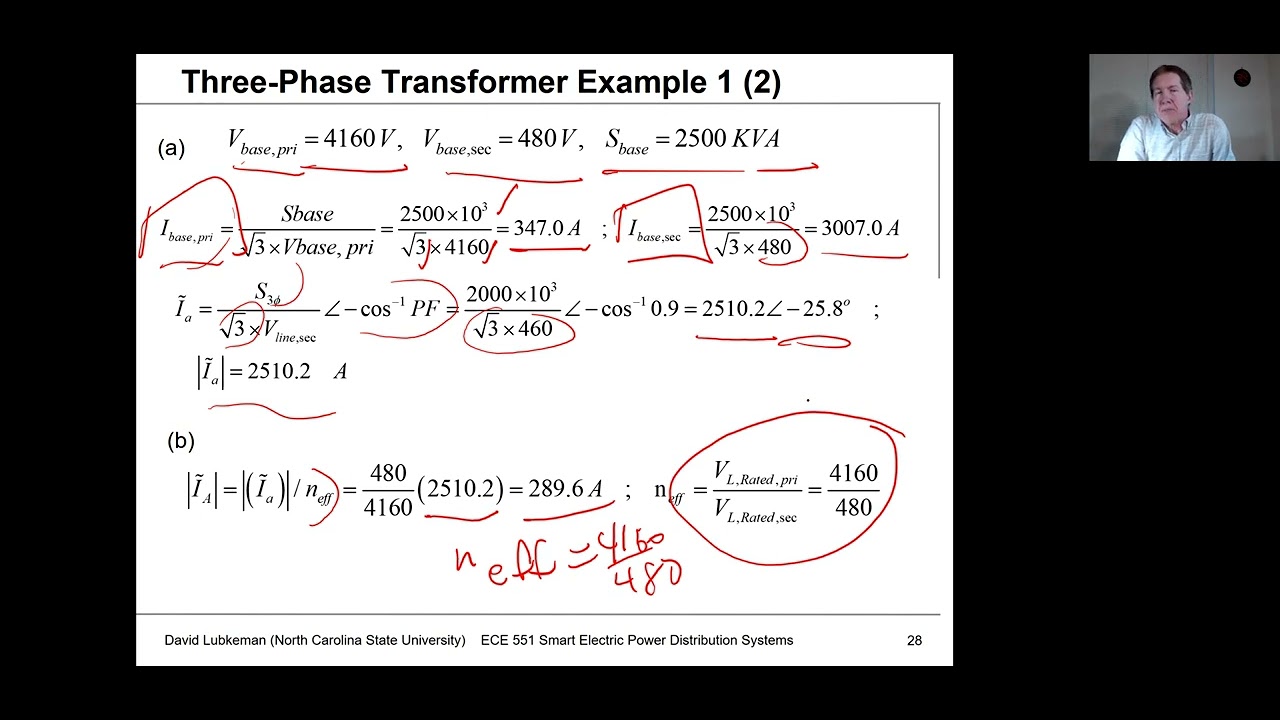 Lecture 4b: Three Phase Transformers - Examples - Power Distribution ...