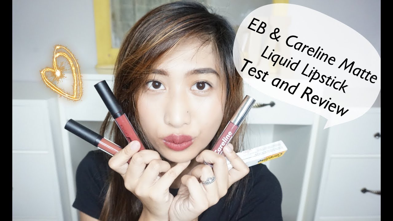REVIEW: EB and CARELINE Liquid Matte Lipstick | Lipstick Day | Janine ...