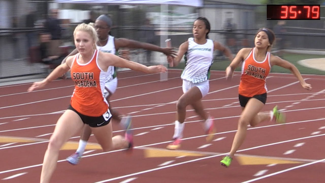 2015 Track - Rio Hondo League Finals (Varsity Girls 4x100 Relay) - YouTube