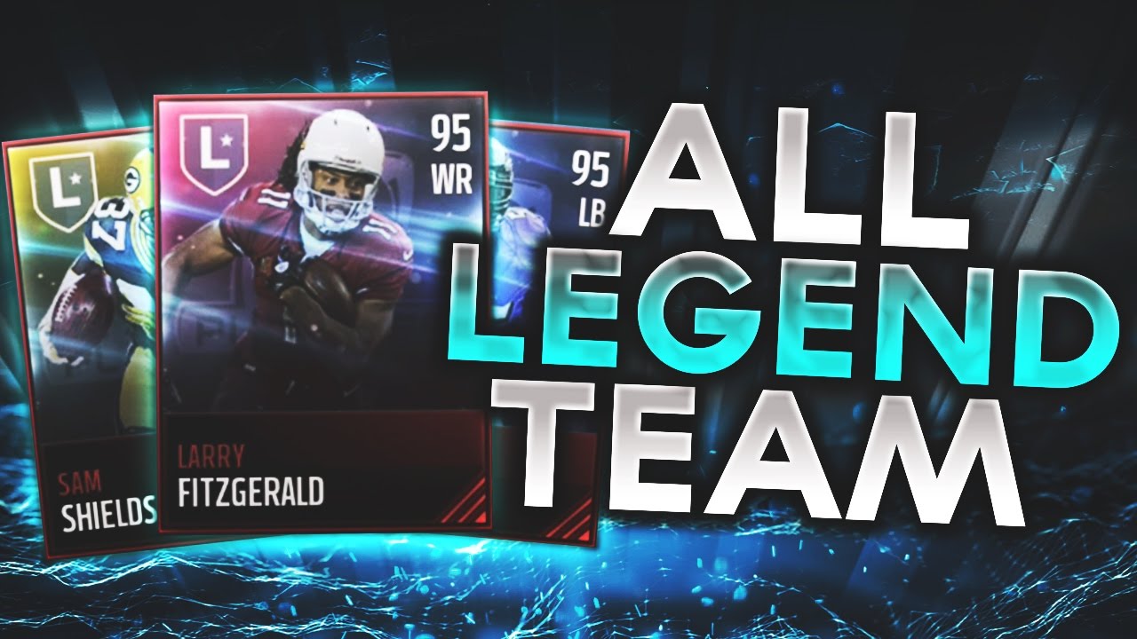 INSANE MADDEN MOBILE ALL LEGEND TEAM! 95 OVR ELITE LEGEND PLAYERS ...