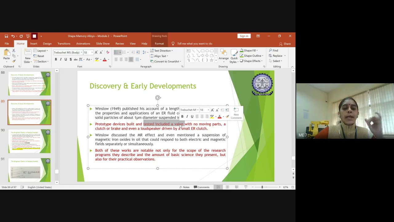 The Bingham Plastic Model Module 2 Shape Memory Alloy MTech III SEM 21 ...