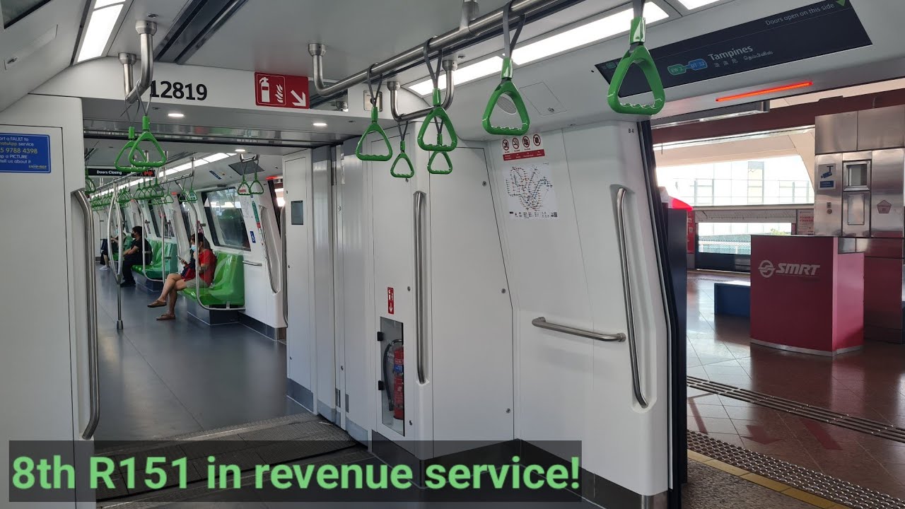 [8th R151 to Debut!] SMRT TRAINS Ride From Tanah Merah to Tampines ...