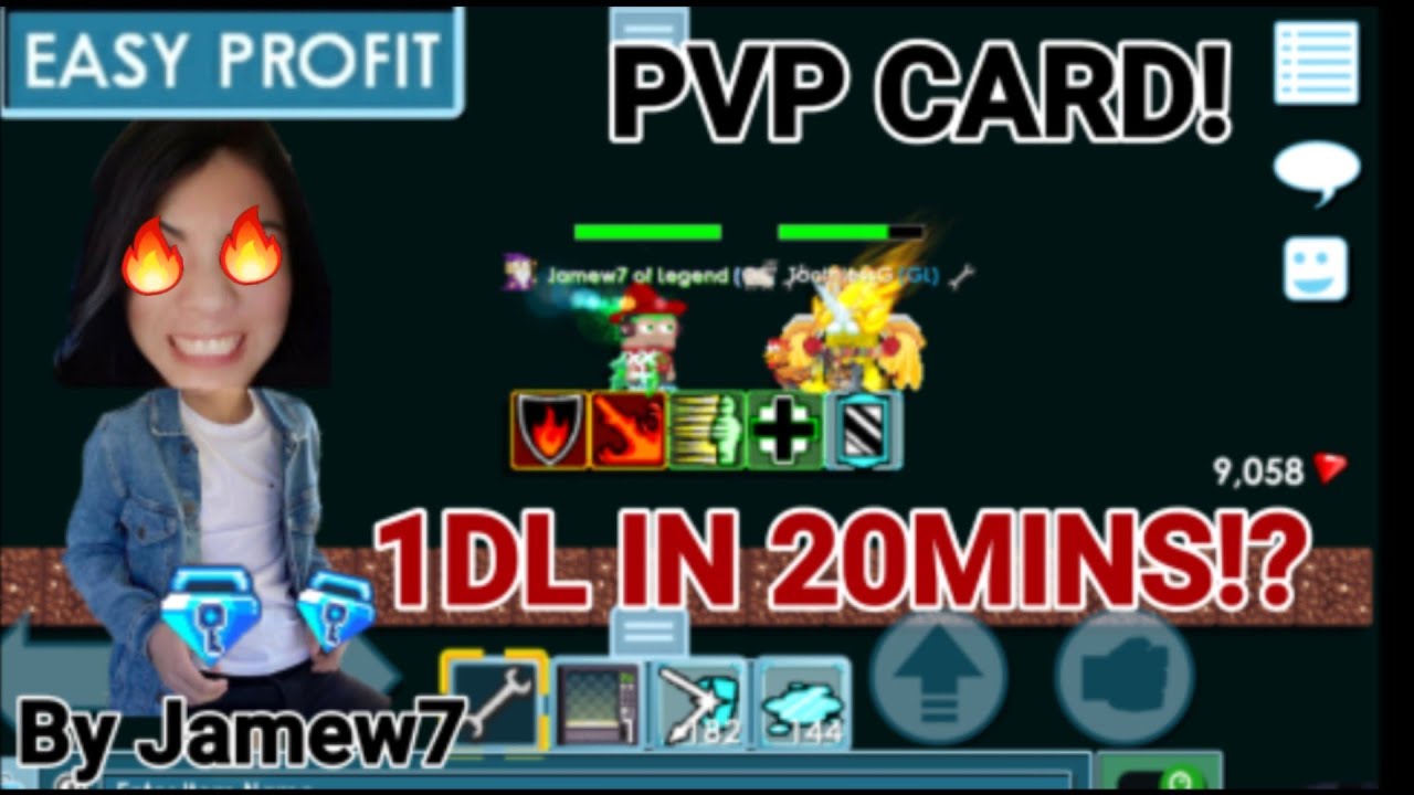 Pvp Card Battle! 1DL IN 20MINS?! (EASY PROFIT) OMG!! - Growtopia - YouTube