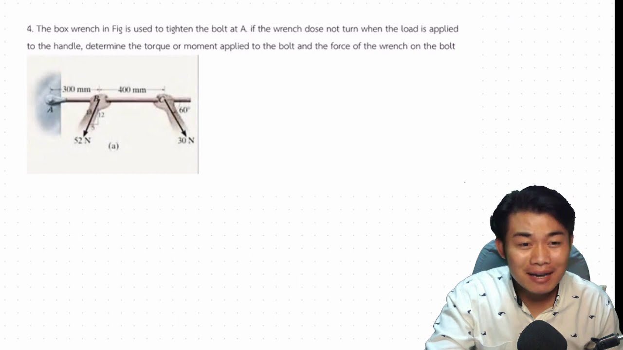 Equilibrium of a Rigid Body 2D [Support Reaction] Engineering STATICS ...