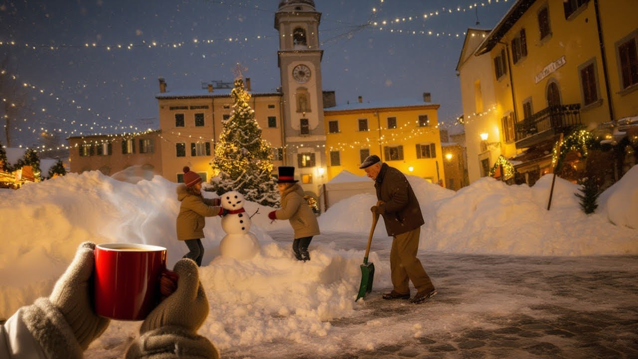 Historic Snowfall in Italy | Shocking Winter Scenes in a Tiny Mountain ...