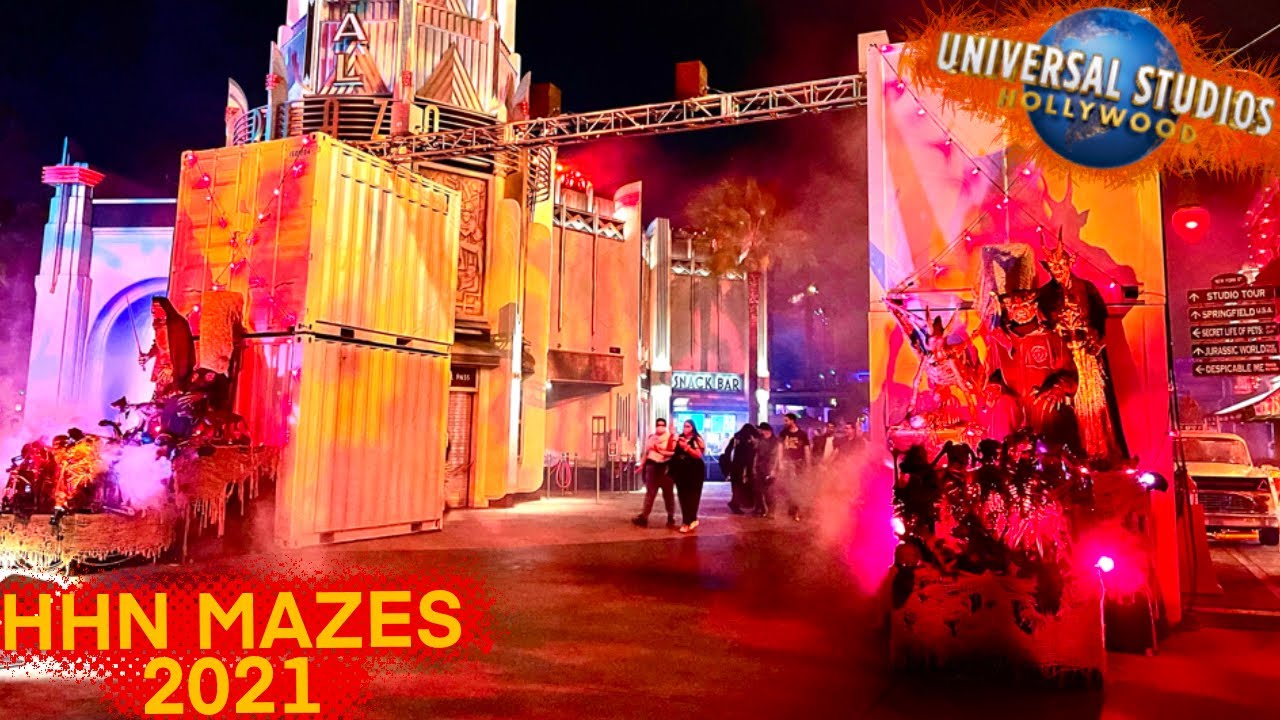 Halloween Horror Nights 9/7/21 | Walkthrough Of Mazes And Scare Zones ...