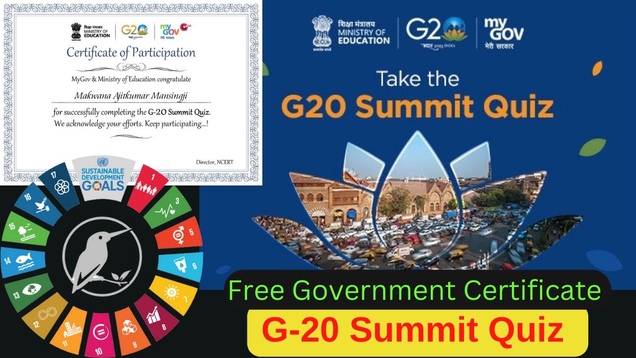Free National Quiz l G20 Summit | शिखर सम्मेलन | प्रश्नोत्तरी ...