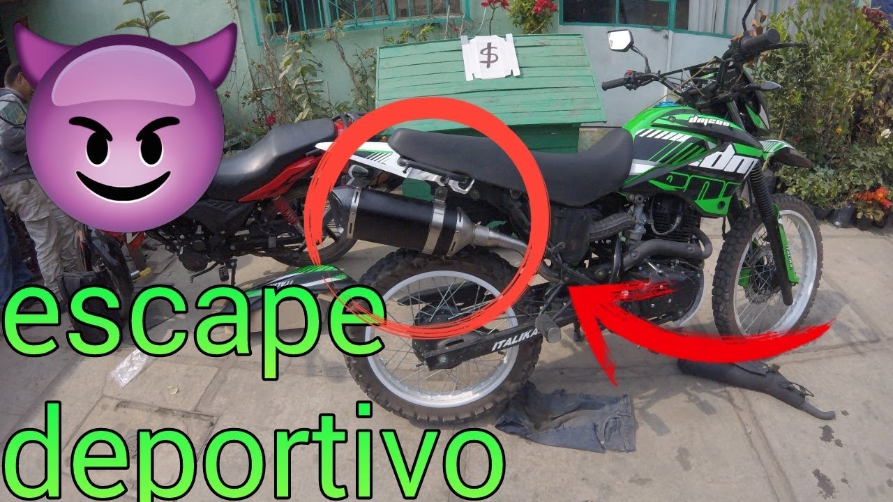 Dm 200 escape deportivo - YouTube