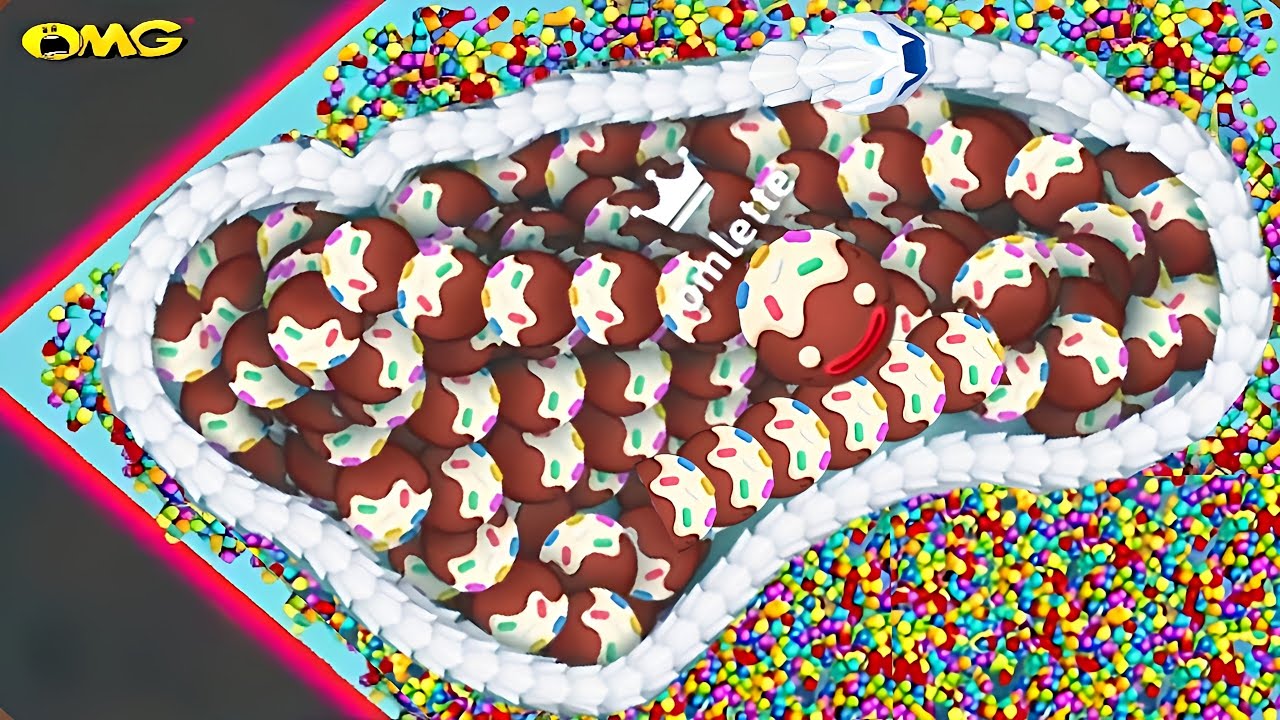 snake.io🐍icy snake skin🐍icy snake party,Zero to Hero gameplay||Snake ...