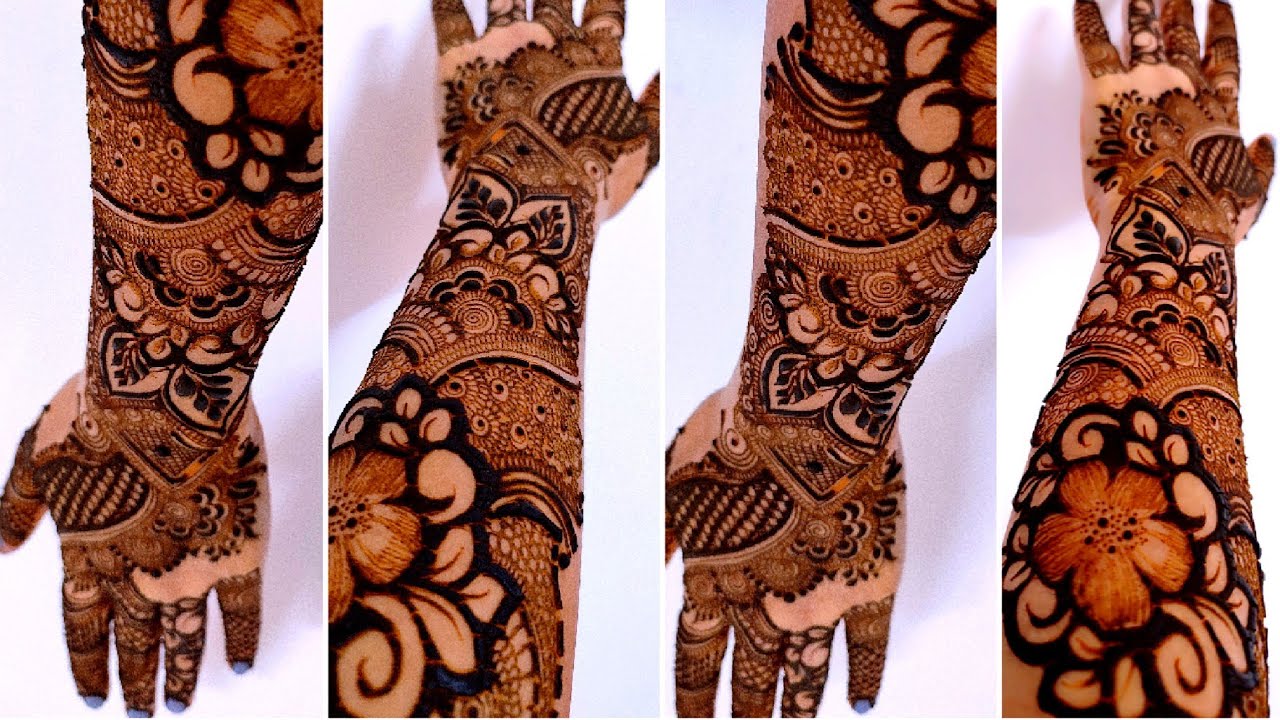 Arabic Bridal Mehndi ||Stylish Gulf Henna Design ||Back Hand Mehndi ...